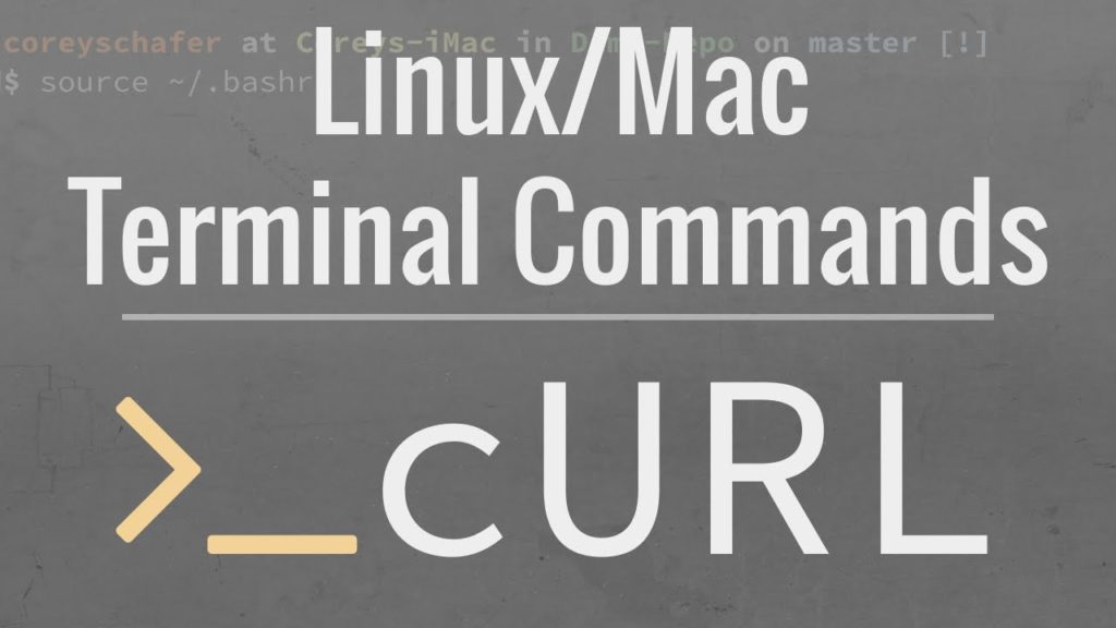 Using cURL in the Terminal for Mac OS X - Mac Terminal